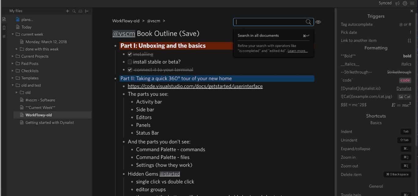 Unito's Breakdown: Dynalist vs. Workflowy for Building To-Do Lists