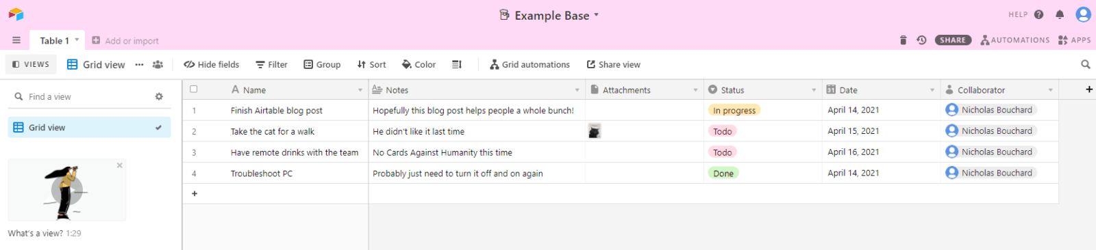 A Beginner's Guide to Airtable: How To Create a Base and More