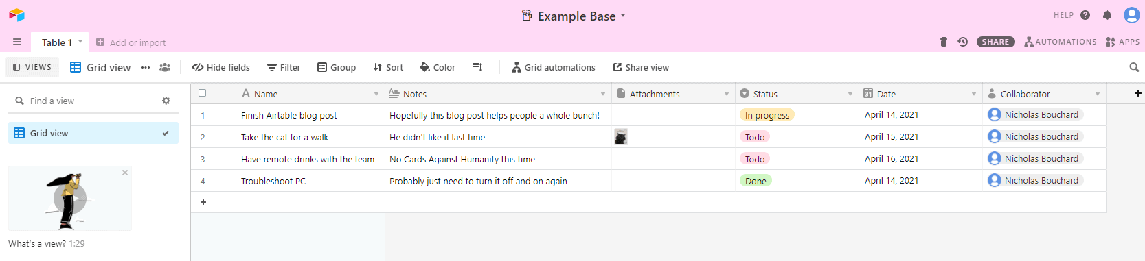 A Beginner's Guide to Airtable: How To Create a Base and More