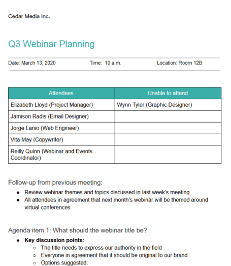 How To Write Better Meeting Minutes (In Less Time)