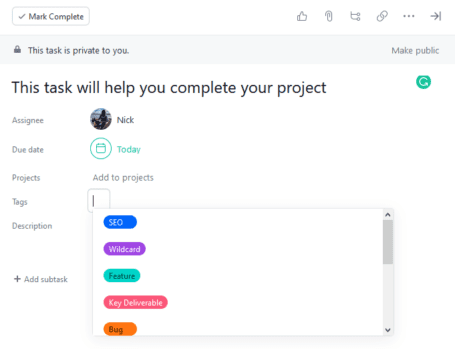How Asana Tags Keep Your Projects Organized