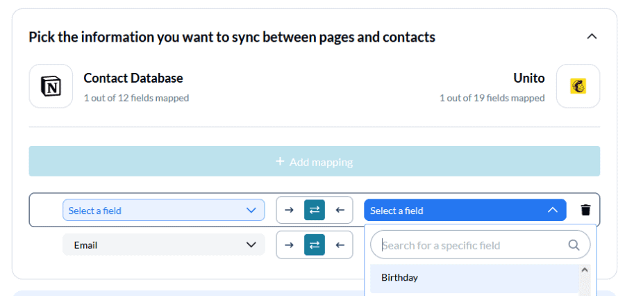 Sync Mailchimp Contacts to a Contact Database With Unito