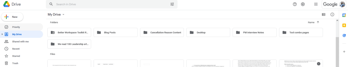 Click on + New in the top left, then on File upload.