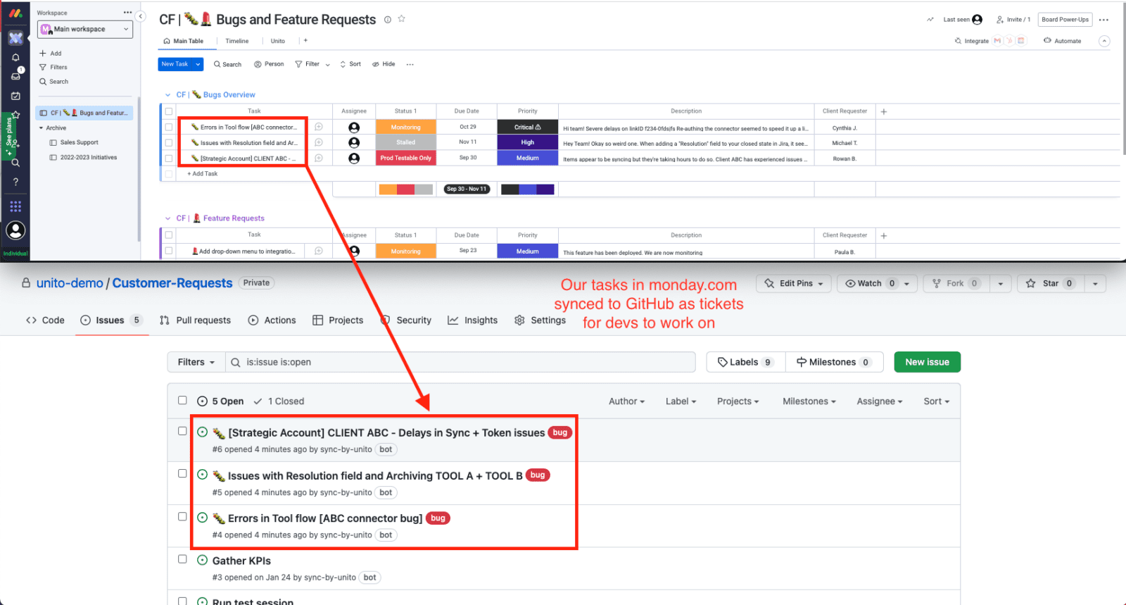 How to Auto Sync monday.com Tasks to Github Issues in 2023