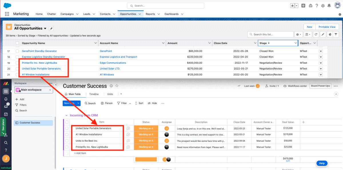 How To Use a 2-Way monday.com-Salesforce Integration