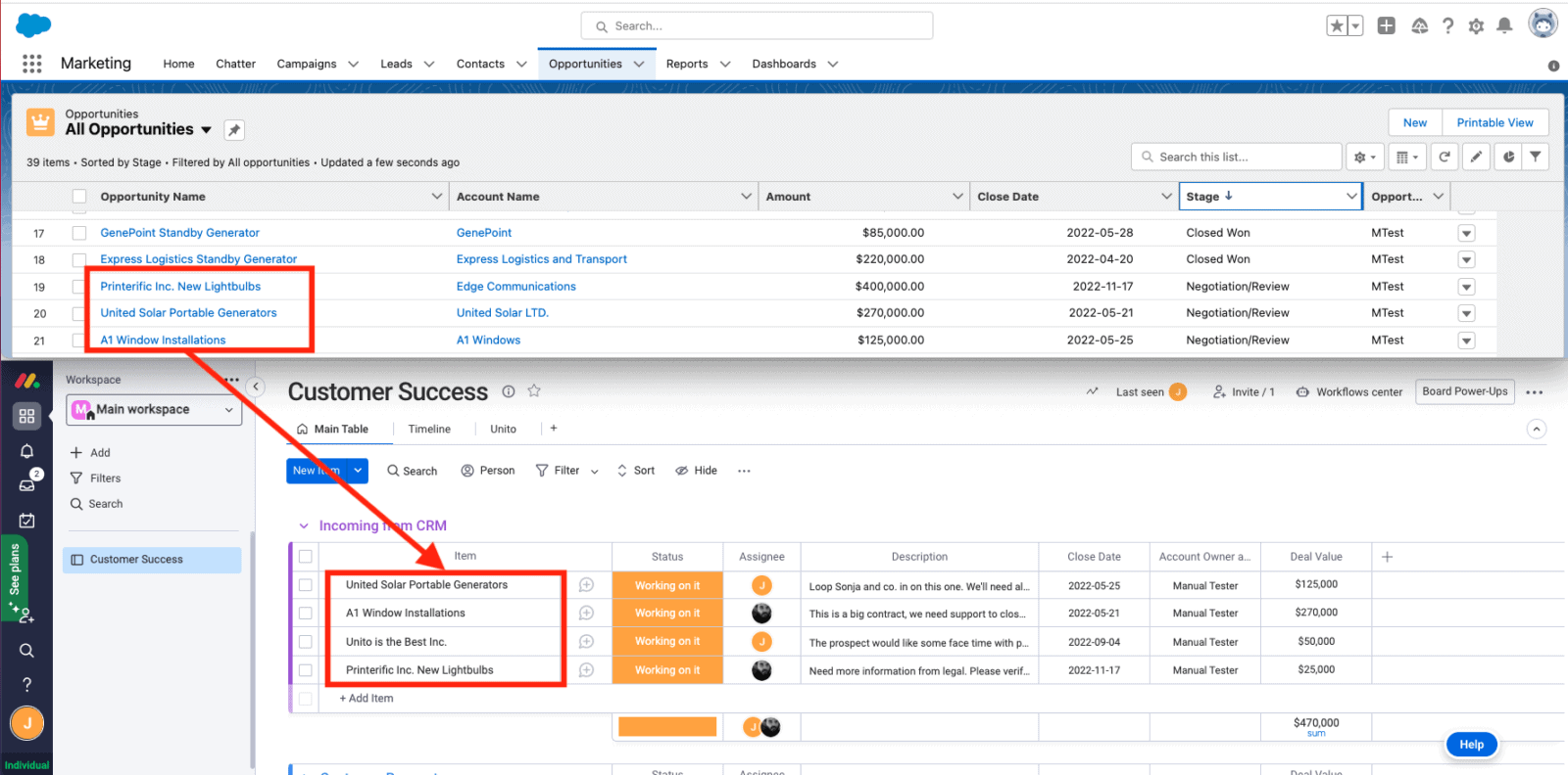 How To Use a 2-Way monday.com-Salesforce Integration