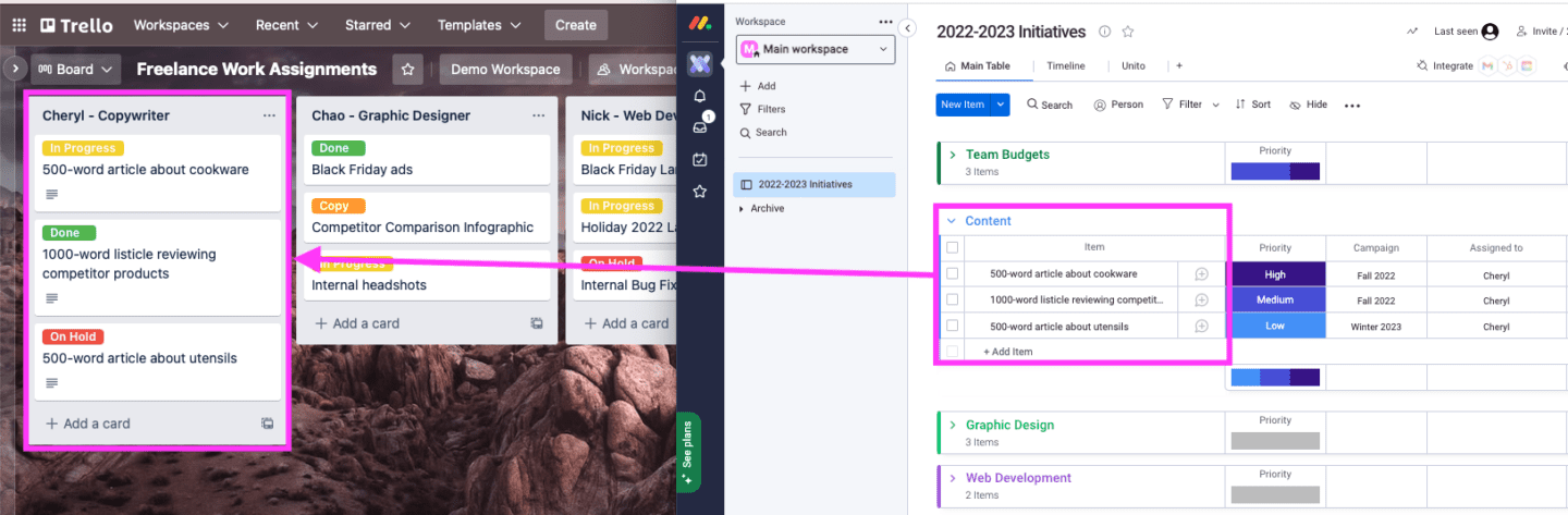 How To Set Up a Monday-Trello Integration With 2-Way Updates