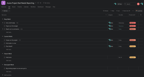 Export Asana Tasks to Excel Spreadsheets (2 Methods)