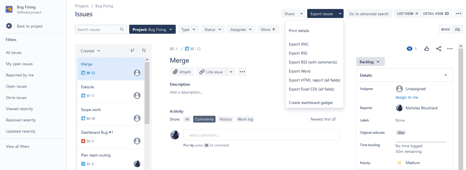 How to Export Jira to Excel for Software Projects
