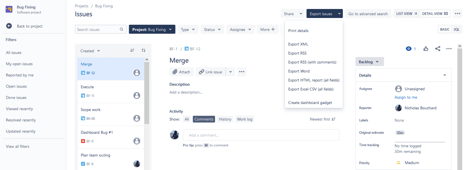 How to Export Jira to Excel for Software Projects
