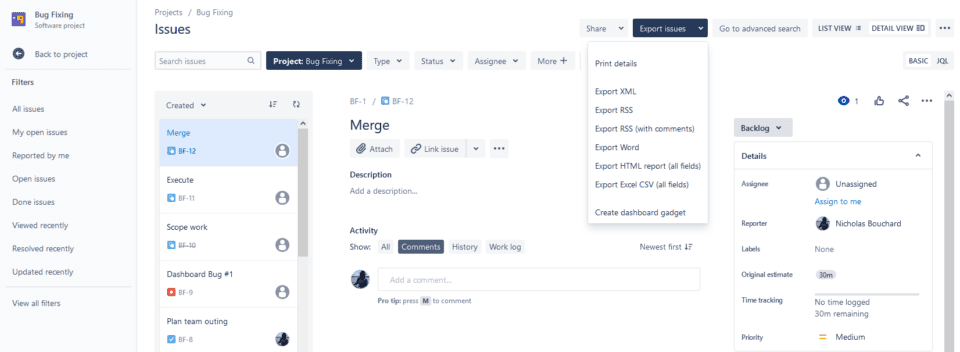 How to Export Jira to Excel for Software Projects