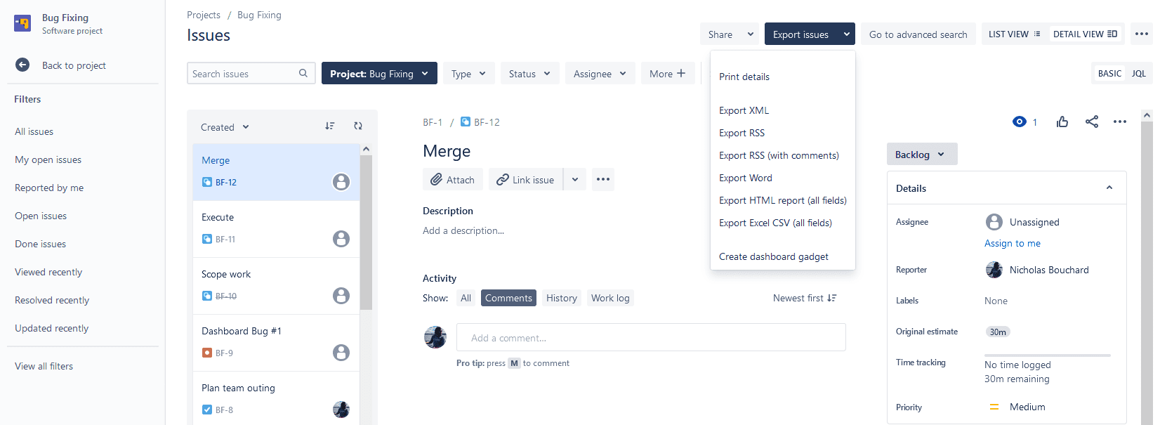 How to Export Jira to Excel for Software Projects