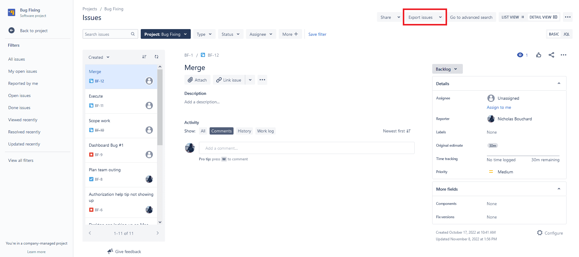 Export Jira Board To Csv at Kevin Davidson blog Export Jira Board To Csv at Kevin Davidson blog