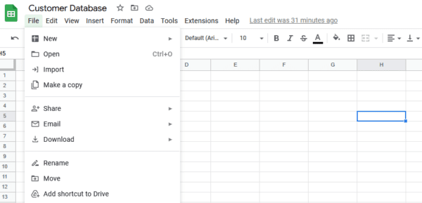 How To Use Google Sheets as a Database (2 Methods)