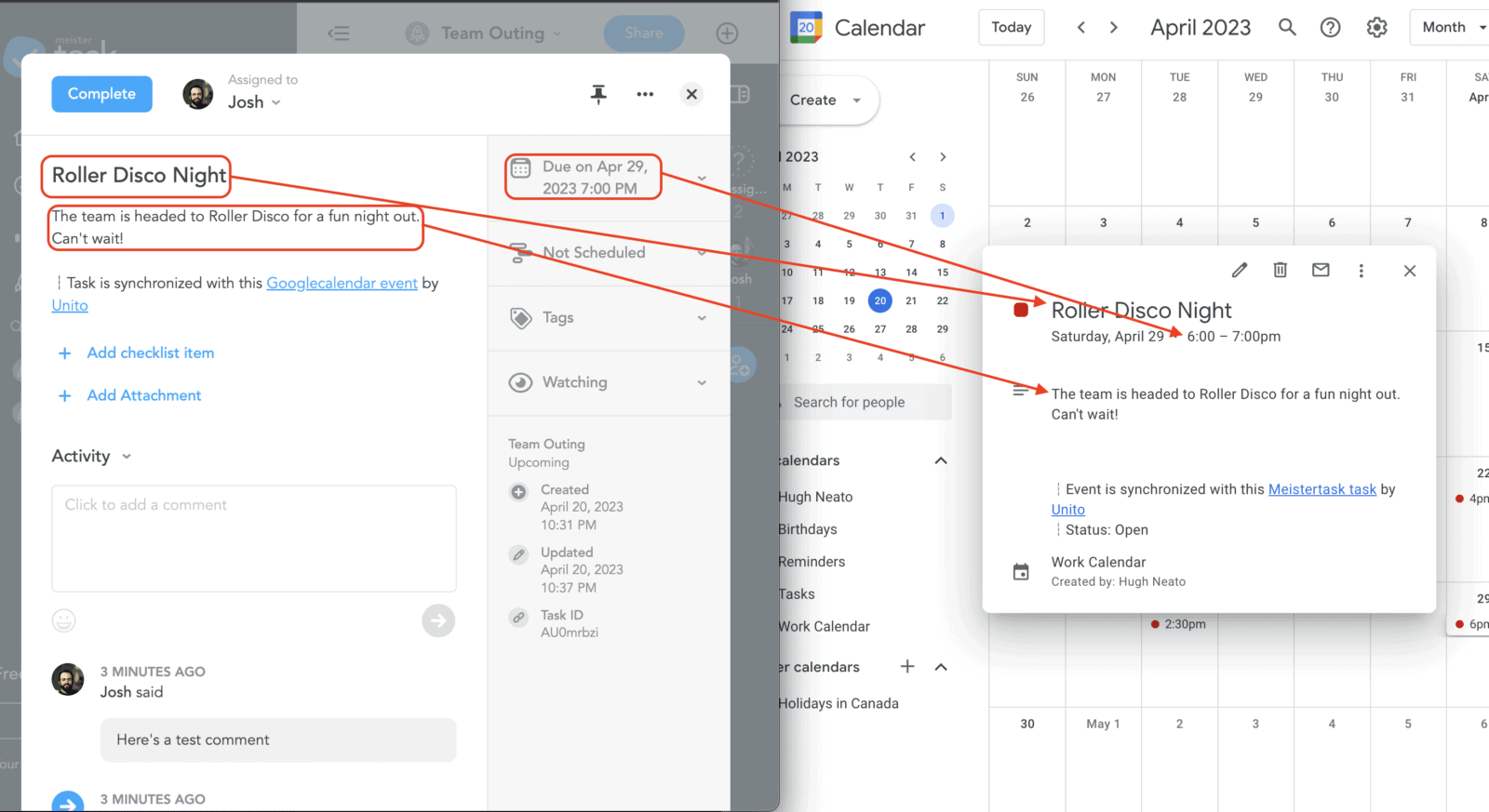 How to Sync MeisterTask + Google Calendar w 2-way sync in 2023