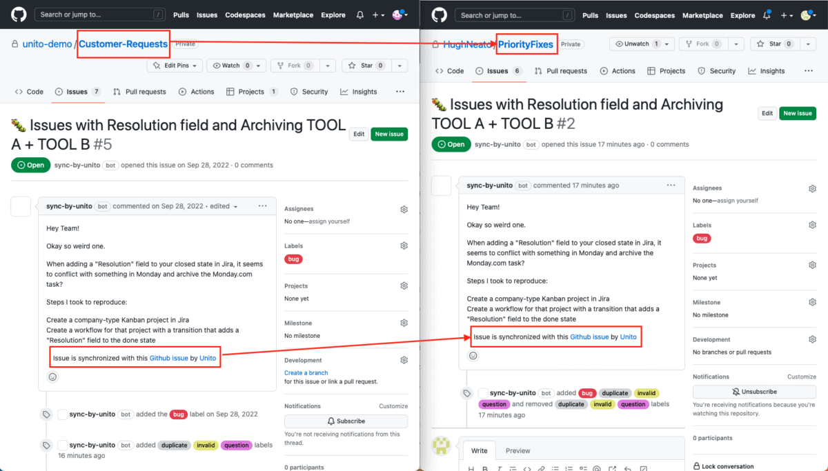 How to Sync Issues Between Github Repositories