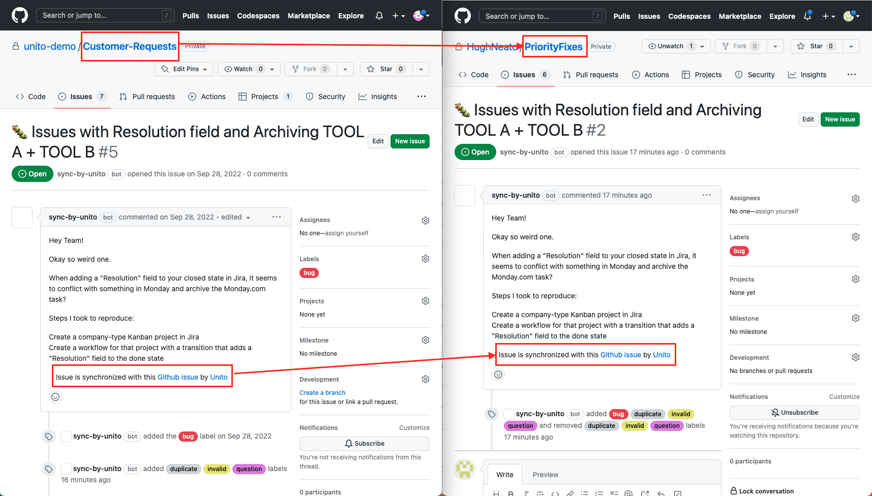 How to Sync Issues Between Github Repositories