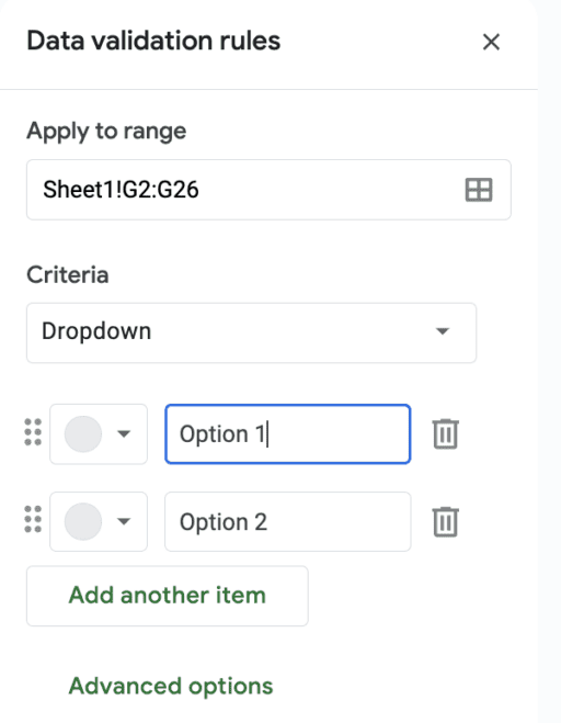 How to Use Data Validation Rules in Google Sheets