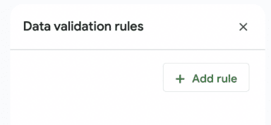 How to Use Data Validation Rules in Google Sheets