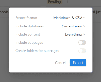 How to Quickly Export Notion Pages