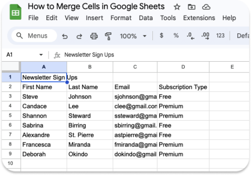How To Merge Google Sheets in a Few Clicks