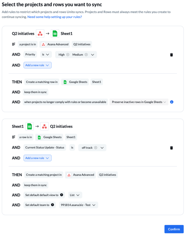 How to Sync Asana Project Status to Google Sheets With Unito
