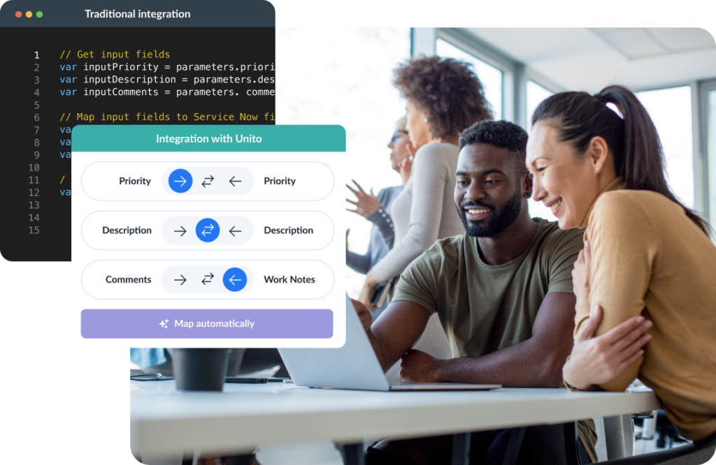 Unito Two-Way Sync | No-Code Enterprise App Integration